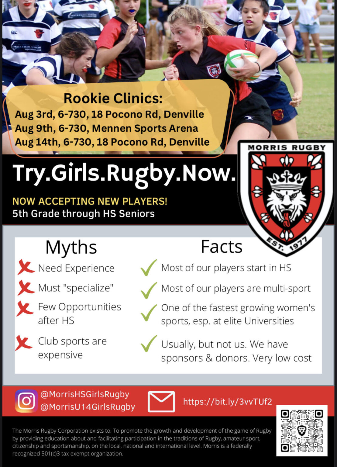 Morris Rugby – Rugby for All Ages in Morris County, New Jersey